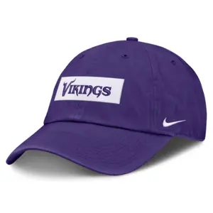 Nike Minnesota Vikings Primetime Club Wordmark Nfl Adjustable Hat - Purple