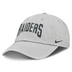 Nike Las Vegas Raiders Primetime Club Arched Nfl Adjustable Hat - Grey