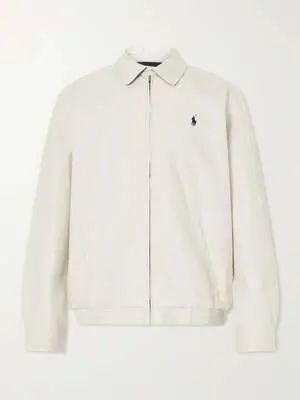 Polo Ralph Lauren Logo-embroidered Shell Jacket - Ecru