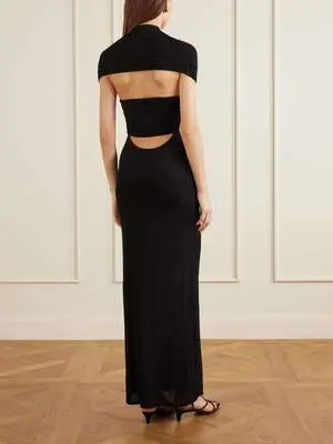 Tove Rama Gathered Jersey Maxi Dress