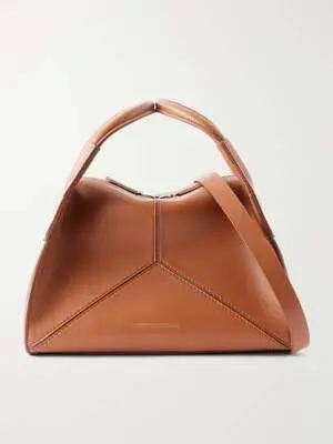 Victoria Beckham Plié Mini Leather Shoulder Bag - Tan