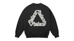 PALACE P3 Chain Puff Crew - Black