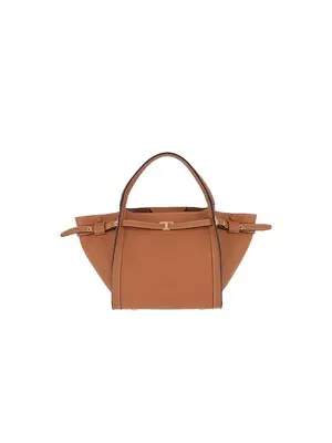 TOD'S Small Tote Bag "t Signature - Brown