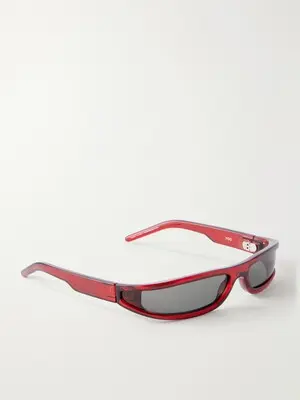 Rick Owens Wrap Around Acetate Sunglasses