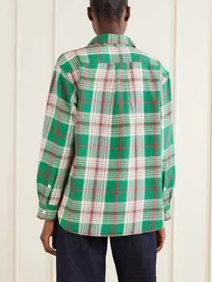 Polo Ralph Lauren Logo-embroidered Checked Cotton-twill Shirt