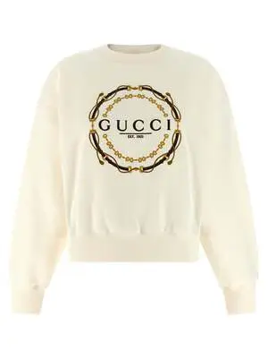Gucci Embroidery Sweatshirt - White
