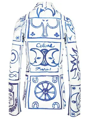 Celine Printed Silk Shirt