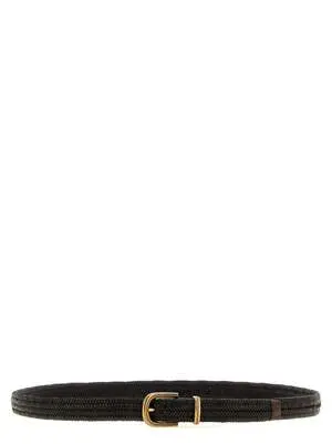 Brunello Cucinelli Stretch Leather Belt - Brown