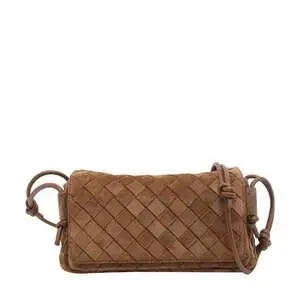 Bottega Veneta Pouch With Adjustable Shoulder Strap - Brown