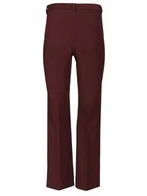 Max Mara Stretch Cotton Blend High-waisted Trousers - Multicolor