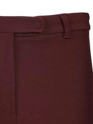 Max Mara Stretch Cotton Blend High-waisted Trousers - Multicolor