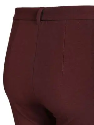 Max Mara Stretch Cotton Blend High-waisted Trousers - Multicolor