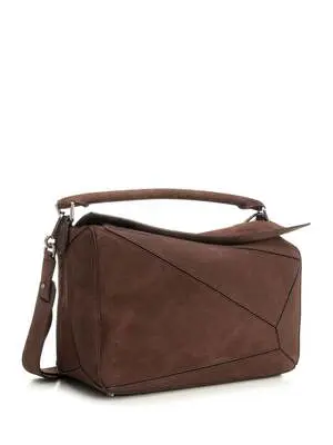 Loewe Large Puzzle Bag - Brown