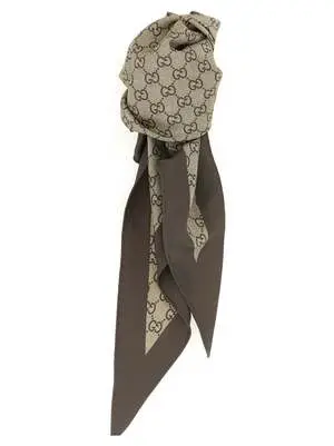 Gucci Gg' Scarf - Cream