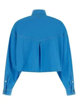 Versace Medusa Button Cropped Shirt