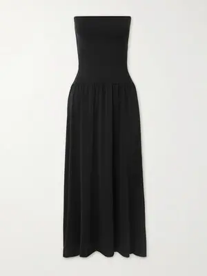 ERES Oda Peau Douce And Stretch-jersey Coverup - Black