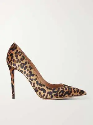 GIANVITO ROSSI 105 Leopard-print Velvet Pumps