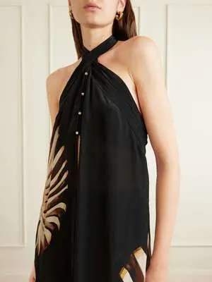 Farm Rio Ammonite Printed Habotai Tunic