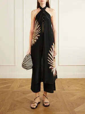 Farm Rio Ammonite Printed Habotai Tunic
