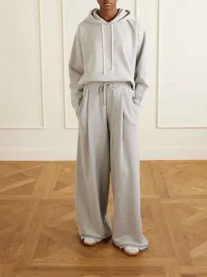 JIL SANDER Cropped Cotton-jersey Hoodie