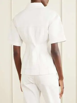 Aje Liliana Denim Shirt - Ivory