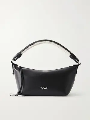 Loewe Cala Leather Shoulder Bag - Black
