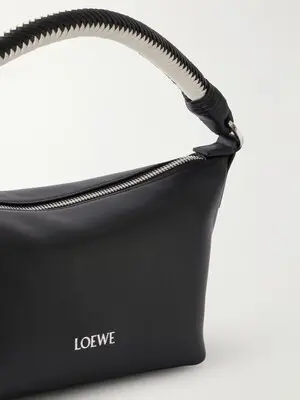 Loewe Cala Leather Shoulder Bag - Black