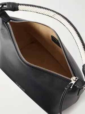 Loewe Cala Leather Shoulder Bag - Black