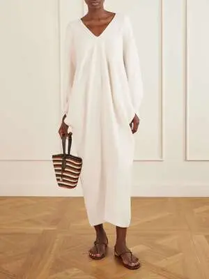 THE FRANKIE SHOP Lila Kaftan Ponte Maxi Dress