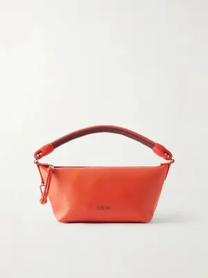 Loewe Cala Leather Shoulder Bag - Orange