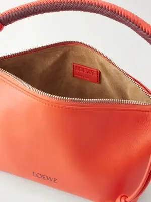 Loewe Cala Leather Shoulder Bag - Orange