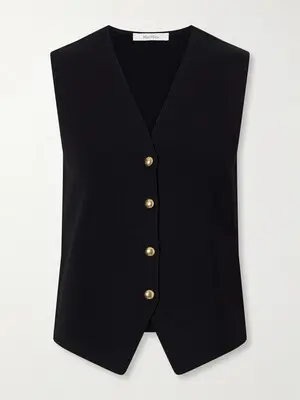Max Mara Gola Grain De Poudre Vest