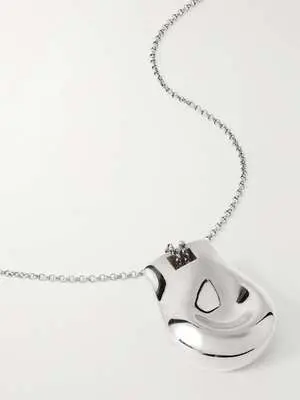 Khaite Keefe Palladium-coated Pendant Necklace