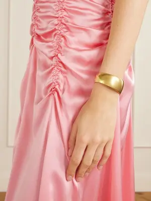 Khaite Keefe 18k -plated Brass Cuff Bracelet - Gold