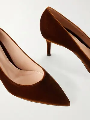 GIANVITO ROSSI 70 Velvet Pumps