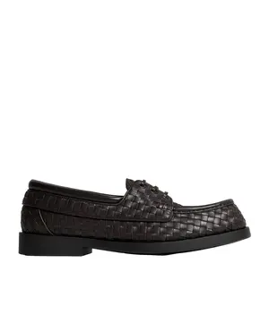 Bottega Veneta Pier Boat Shoe - Black