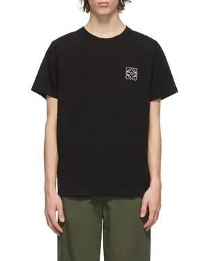 Loewe Logo Embroidered Crewneck T-shirt