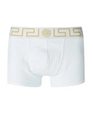 Versace Pack Of Two Greca Waistband Boxers - White
