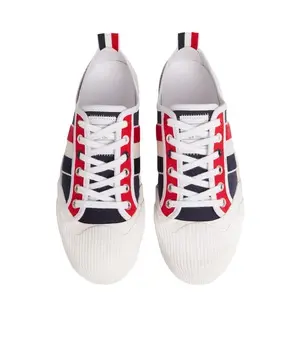 Thom Browne Striped Lace-up Low Top Sneakers