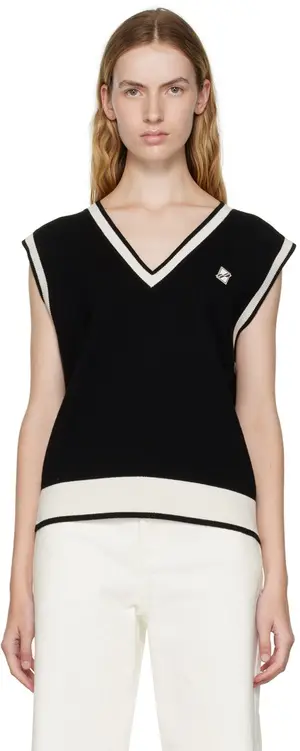 We11Done Logo-patch Wool-blend Vest