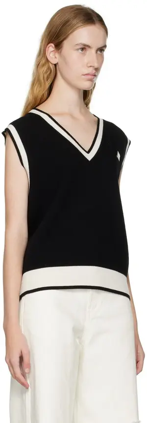 We11Done Logo-patch Wool-blend Vest
