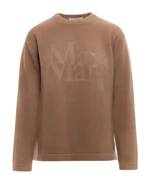 Max Mara Logo Knitted Pullover - Brown