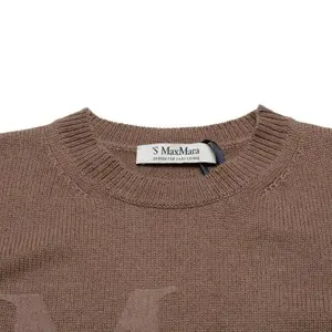Max Mara Logo Knit Pullover - Brown