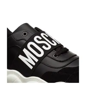 Moschino Teddy Logo Ribbon Sneakers