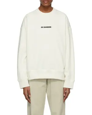 JIL SANDER Logo-print Long-sleeve Top