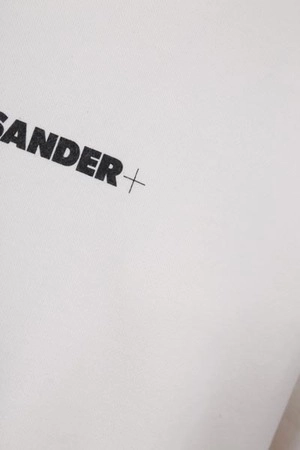 JIL SANDER Logo Print Long Sleeve Top - White