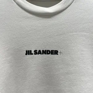 JIL SANDER Logo Print Long Sleeve Top - White