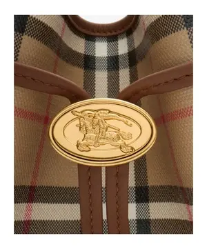 Burberry Checked Small Bucket Bag