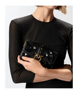 Pinko Baby Love Slouchy Shoulder Bag