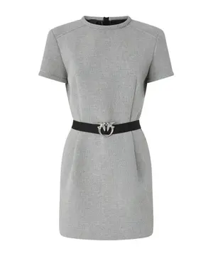 Pinko Belted Short-sleeve Mini Dress
